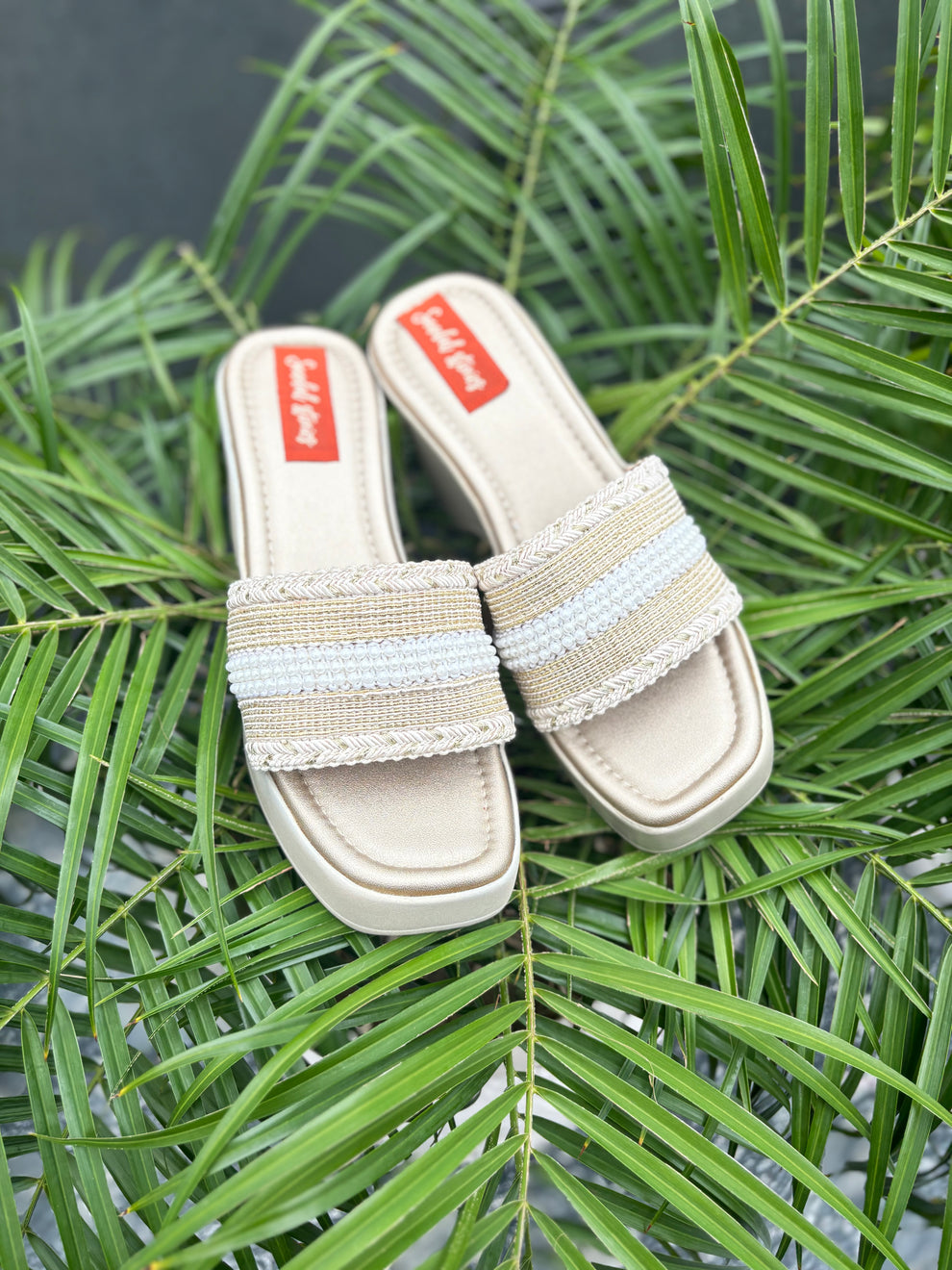 Ivory Loom Wedges – Sandal Stories